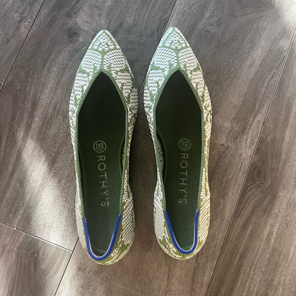 Rothy's | Shoes | Rothys The Point Flats Green Meadow | Poshmark